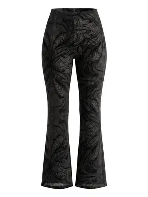 JANARA JONES Iris High-waist Flared Pants - Black