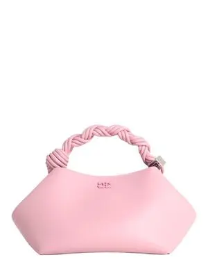 GANNI GANNI "Bou" Smooth Leather Small Handheld Bag Pink