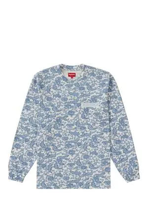 Supreme Damask Long Sleeve Top - Royal