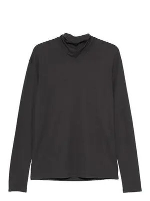 LEMAIRE Tie Back Long Sleeve Top - Gray