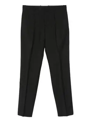 JIL SANDER Tailored Virgin Wool And Mohair Trousers - Black