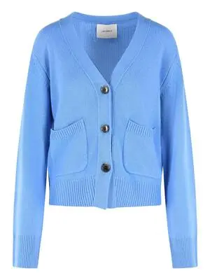 LISA YANG Danni Light Cashmere Cardigan - Blue
