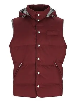 Brunello Cucinelli Hooded Down Vest - Multicolor