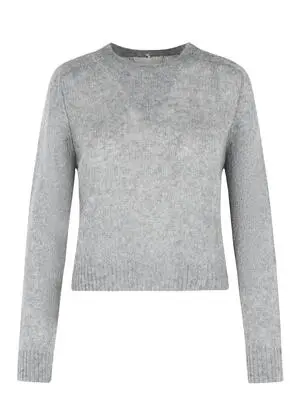 LISA YANG Solene Grey Cotton And Cashmere Sweater Gray