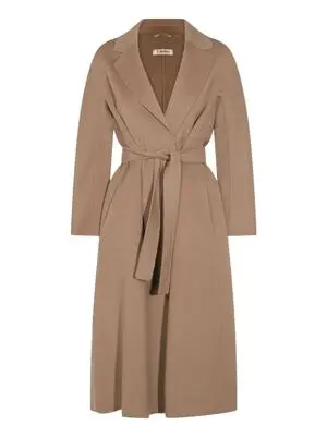 Max Mara Belted Long Coat - Multicolor