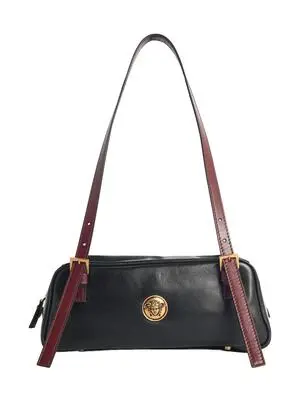 Versace Emblème Nappa Leather Bowling Bag - Black