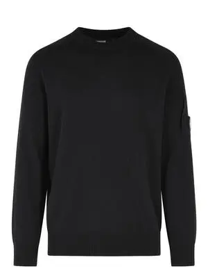C.P. COMPANY Wool Blend Sweater - Black