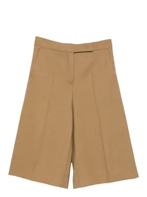 Max Mara Tailored Wide-leg Cropped Trousers - Multicolor