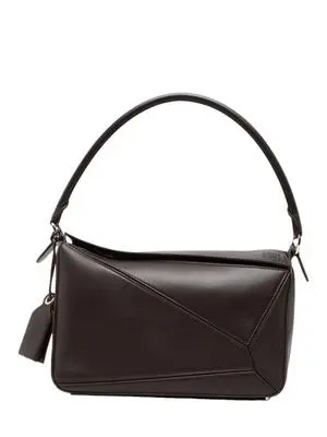 Loewe Puzzle Featherlight Medium Leather Handbag - Multicolor