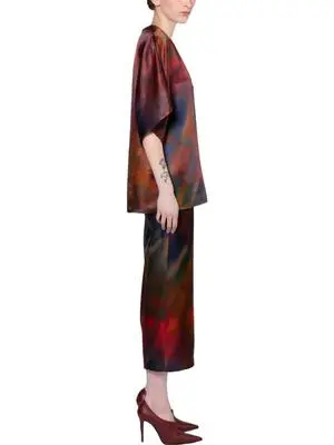 ROKSANDA Versala Printed Top - Red
