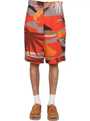 Palm Angels Cargo Bermuda Shorts - Multicolor