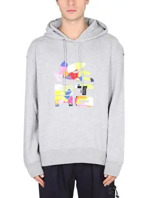 Etro ETRO Patchwork Graphic Hoodie Gray