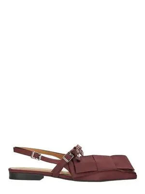 GANNI GANNI Satin Ballerina Shoes Multicolor