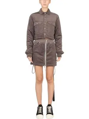 Rick Owens Cropped Corduroy Jacket - Multicolor