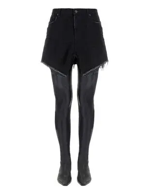 Balenciaga BALENCIAGA Mini Cut-Up Skirt Black