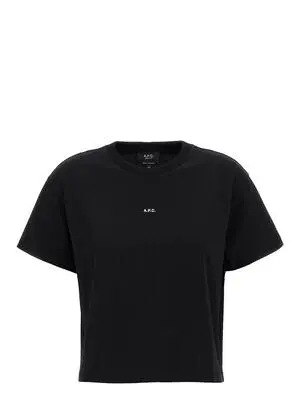 A.p.c. A.P.C. Boxy Micro Logo Cotton T-Shirt Multicolor