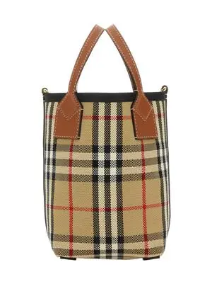 Burberry Embroidered Fabric London Bucket Bag - Multicolor