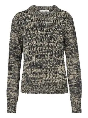 RÓHE Anthracite Mouliné Crewneck Sweater - Grey