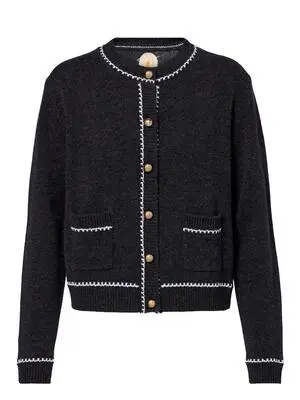 Jardin Des Orangers Virgin Wool And Cashmere Cardigan - Grey