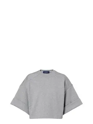 Sportmax Cotton-blend Jersey Sweatshirt - Grey