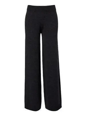 Jardin Des Orangers Virgin Wool And Cashmere Wide-leg Pants - Grey