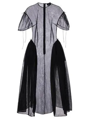 Simone Rocha Tulle Midi Dress - Black