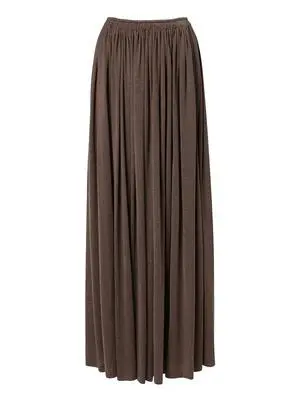 Max Mara Jersey Maxi Skirt - Brown