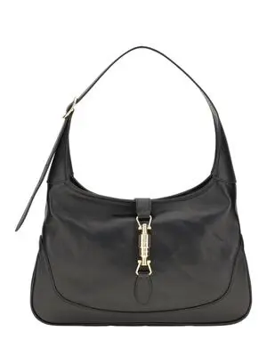 Gucci Jackie 1961 Soft Grained Leather Shoulder Bag - Black