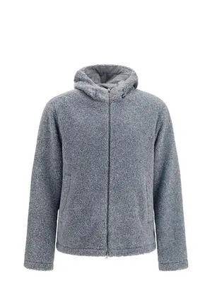 Herno Teddy-effect Hooded Jacket - Gray