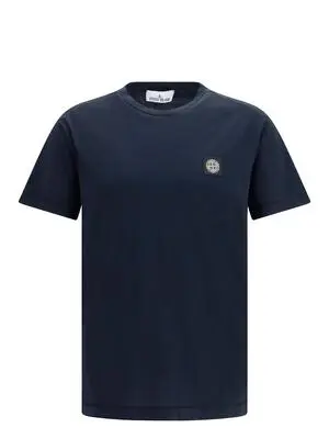 Stone Island Logo Patch T-shirt - Blue