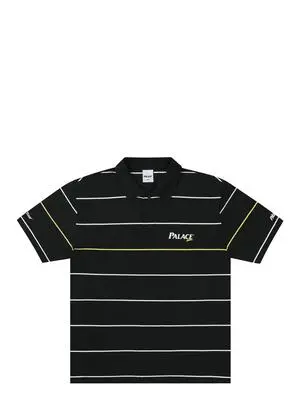 PALACE Striped Polo Shirt - Black