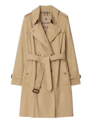 Burberry Double Breasted Trench Coat - Multicolor