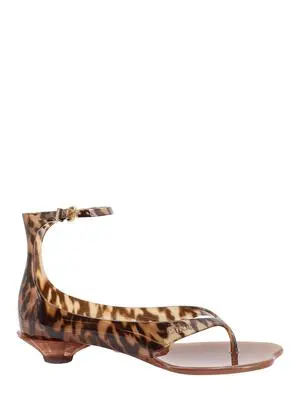 Chloé Jelly Tpu Sandals With Animal Print - Multicolor