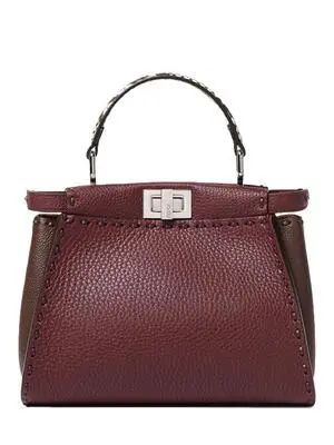 Fendi Two-tone Peekaboo Mini Bag - Red