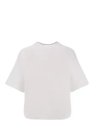 Alaïa ALAIA Boxy Cotton Blend T-Shirt Multicolor