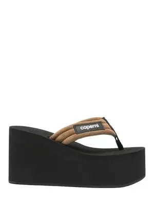 Coperni Platform Thong Sandals - Black