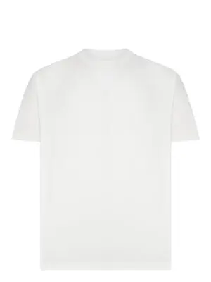 Etro Rome Cotton T-shirt With Embroidered Logo - Cream