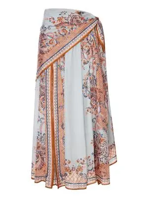 ZIMMERMANN ZIMMERMANN Aster Silk Wrap Skirt
