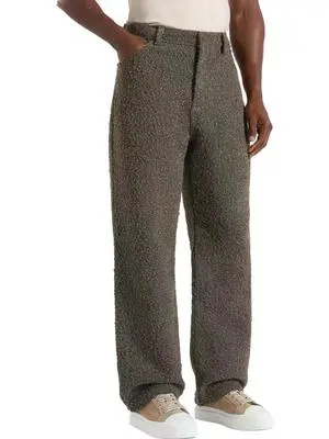 Manière De Voir Maniere De Voir Arnault Relaxed Fit Bouclé Jeans - Brown