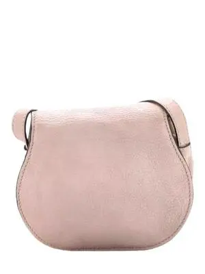 Chloé Marcie Leather Small Crossbody Bag - Grey