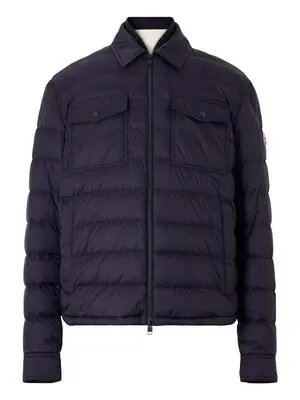 Moncler Moncler Quilted Shell Down Jacket Navy
