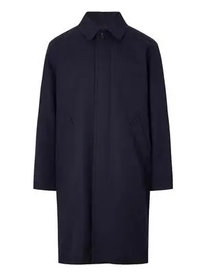 A.p.c. Mac Hugo Gabardine Trench Coat - Blue