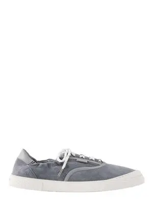 Moncler MONCLER Suede Sneakers Light Blue