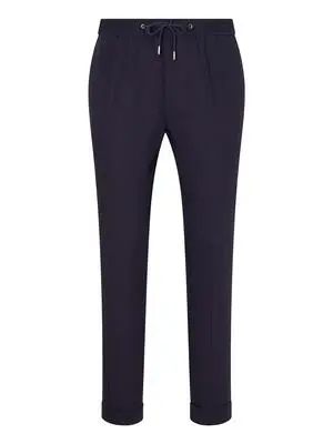 Paul Smith PAUL SMITH Straight-Leg Linen Trousers Navy