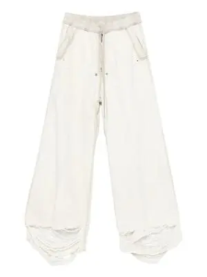 Rick Owens Loose Fit Trousers - Cream