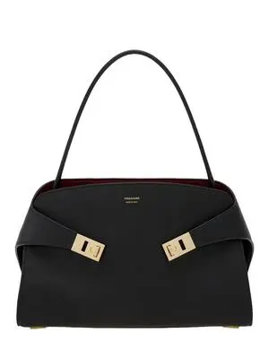 FERRAGAMO Soft Leather Shoulder Bag - Multicolor