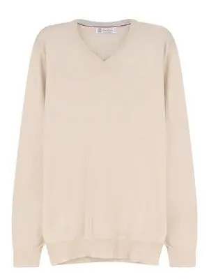 Brunello Cucinelli V-neck Cashmere Sweater - Multicolor