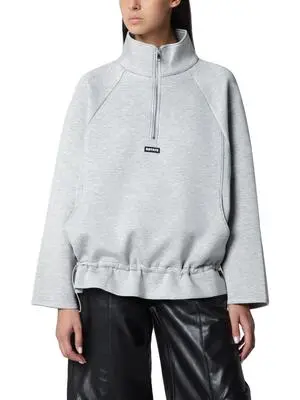 ROTATE BY BIRGER CHRISTENSEN Half Zip Jacket - Gray