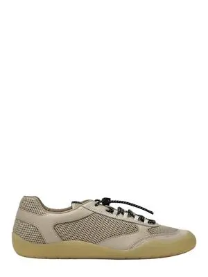 Prada Prada Speedrock Sneakers In Leather And Mesh Cream