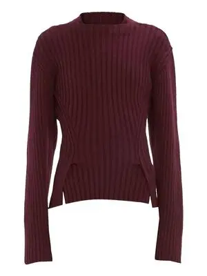 Victoria Beckham VICTORIA BECKHAM Ribbed Merino Wool Jumper Multicolor
